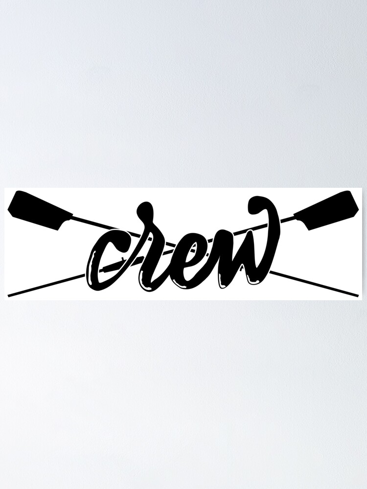 "Crew Calligraphy Sticker" Poster by GabrielloG | Redbubble