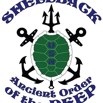 "Shellback Ancient Order of the Deep Clr" Poster for Sale by MadMando ...