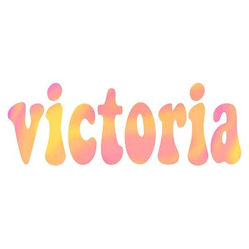 "Victoria Name" Sticker for Sale by designsbyad | Redbubble