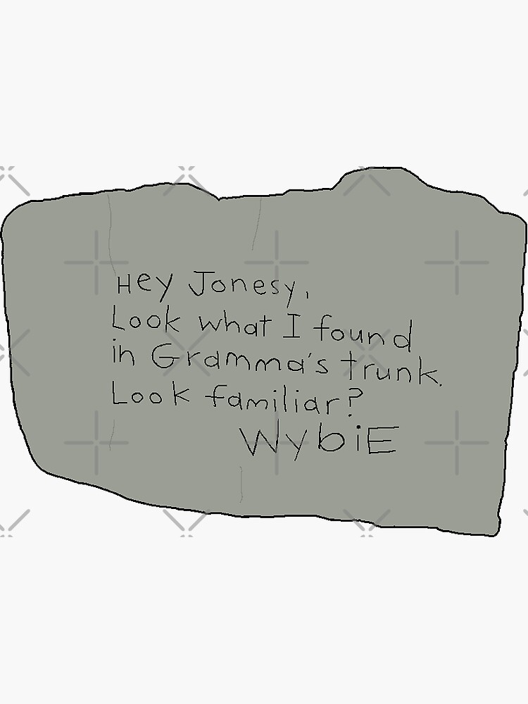 "Coraline- Wybie's Note" Sticker for Sale by bustedbrenna | Redbubble