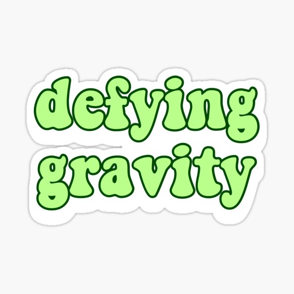"cute wicked musical "defying gravity" sticker" Sticker by ...