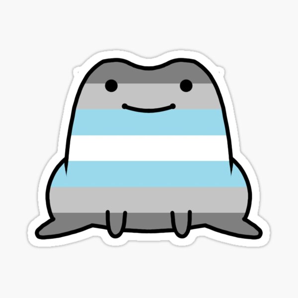 "demiboy pride frog" Sticker for Sale by BurningHippo | Redbubble