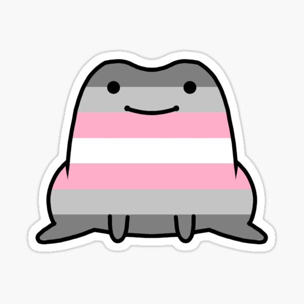 "demigirl pride frog" Sticker for Sale by BurningHippo | Redbubble