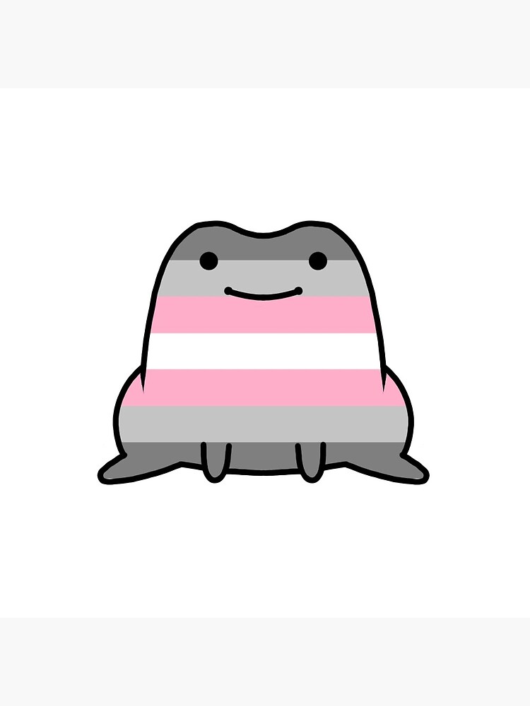 "demigirl pride frog" Pin for Sale by BurningHippo | Redbubble