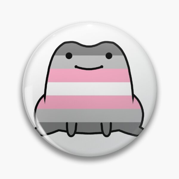 "demigirl pride frog" Pin for Sale by BurningHippo | Redbubble