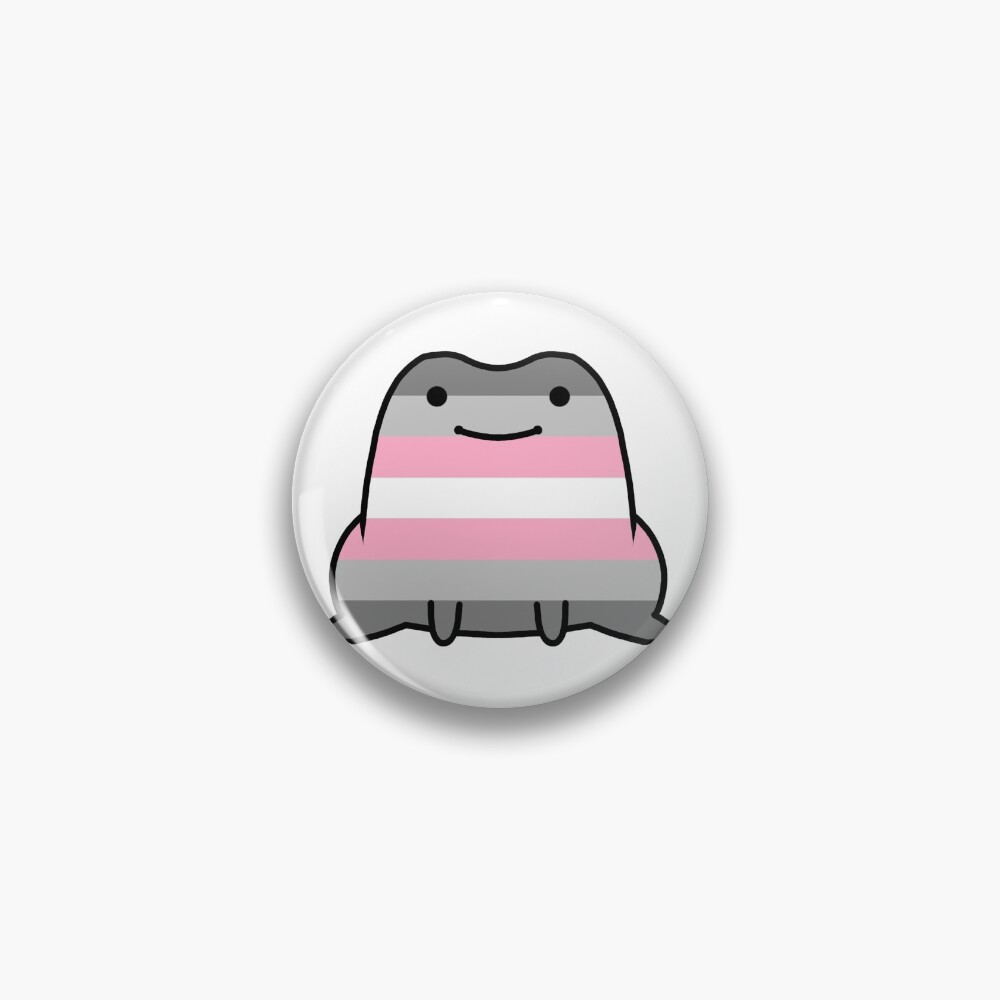 "demigirl pride frog" Pin for Sale by BurningHippo | Redbubble