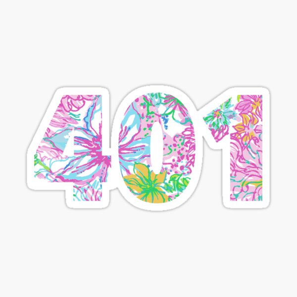 "Lilly Pulitzer 401" Sticker for Sale by larakoelliker | Redbubble