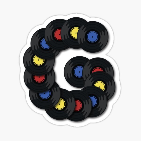 "Vinyl Letter G" Sticker for Sale by katehallGD | Redbubble