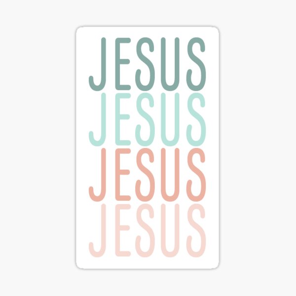 "Jesus sticker" Sticker by jzgirta | Redbubble