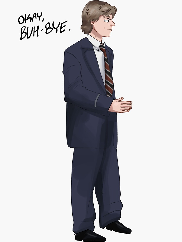 "Buh-bye" Sticker for Sale by maybelletea | Redbubble