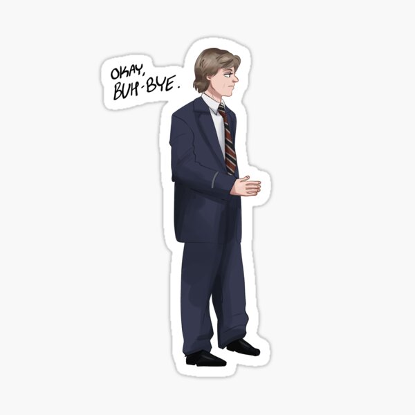 "Buh-bye" Sticker for Sale by maybelletea | Redbubble
