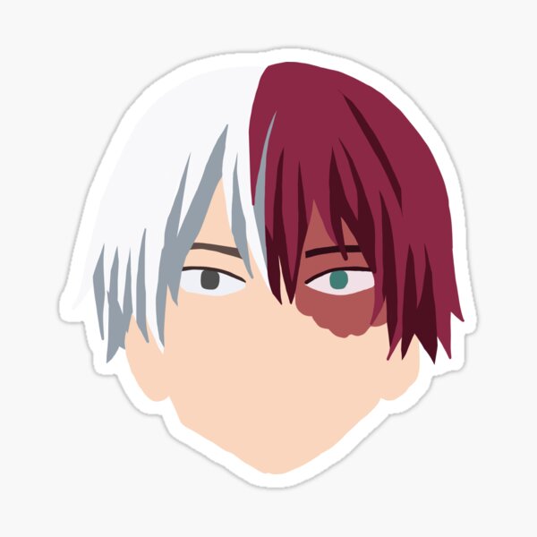 "Shoto Todoroki (BNHA/MHA)" Sticker for Sale by ajberosil | Redbubble