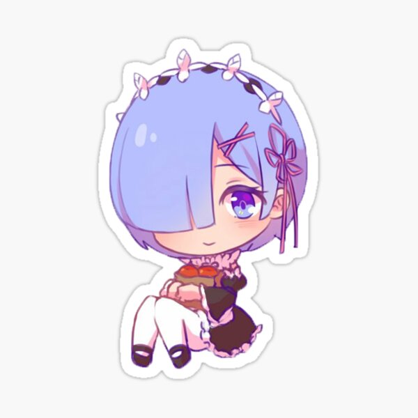"Chibi Rem - Re:zero" Sticker for Sale by Kerbecs | Redbubble