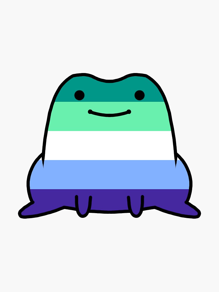 "mlm pride frog" Sticker for Sale by BurningHippo | Redbubble