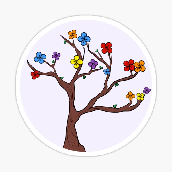 "Gay Tree" Sticker for Sale by adverbialnouns | Redbubble