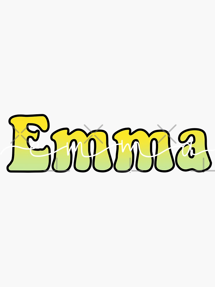 "Emma custom" Sticker by chloemadesigns | Redbubble