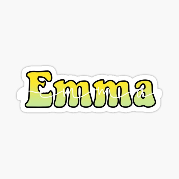 "Emma custom" Sticker by chloemadesigns | Redbubble