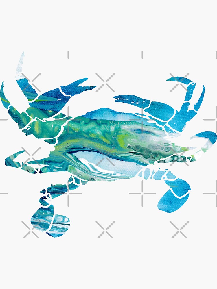 "Maryland Blue Crab Silhouette" Sticker for Sale by thedellette | Redbubble