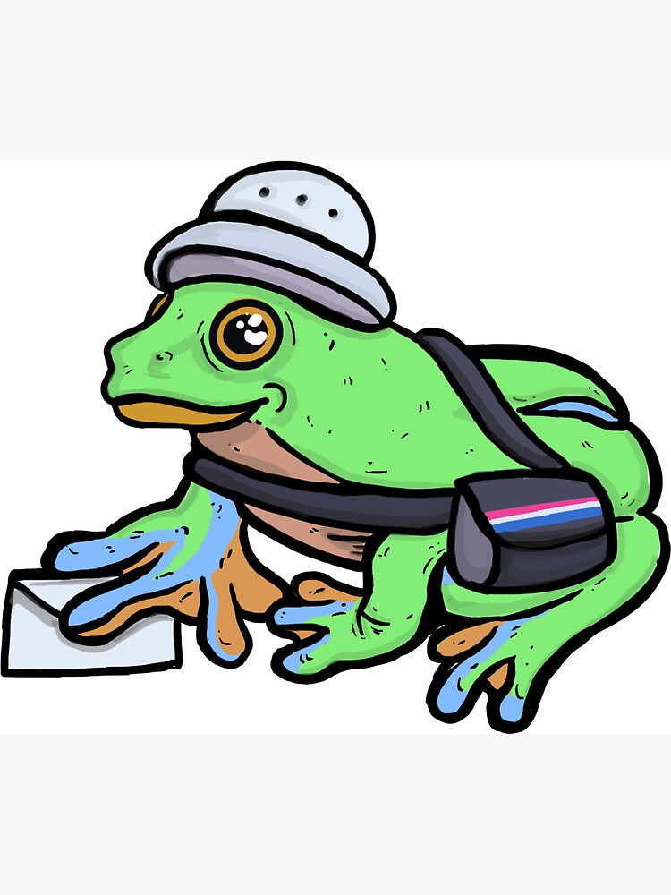 "Alfredo the USPS Delivery Frog" Magnet for Sale by micdavi | Redbubble