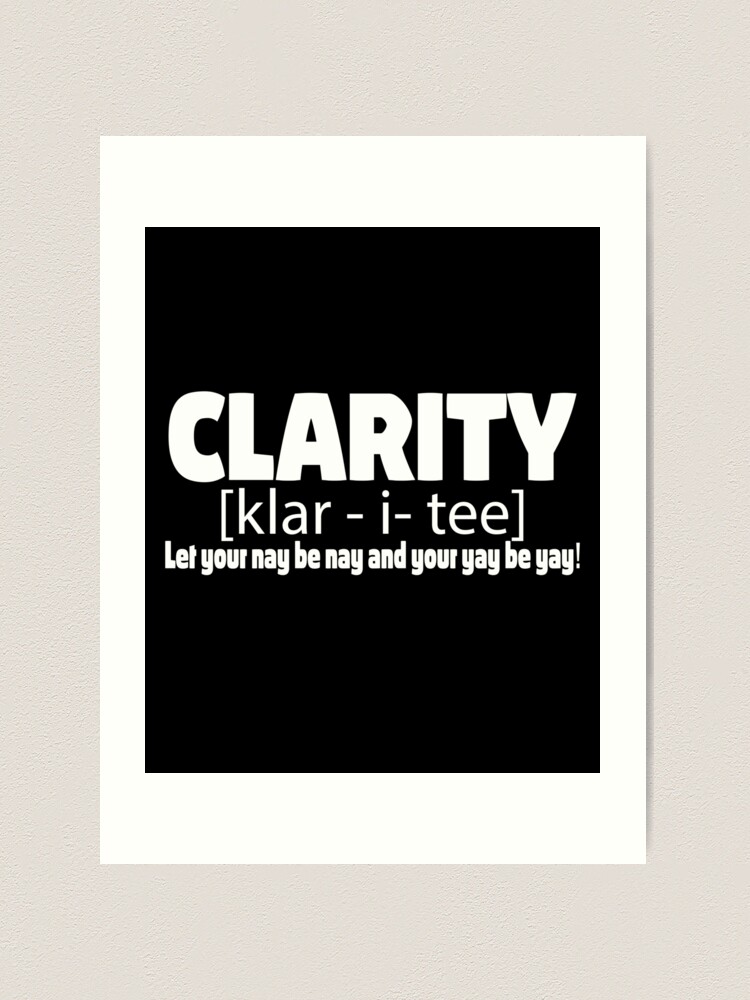 Clarity Definition