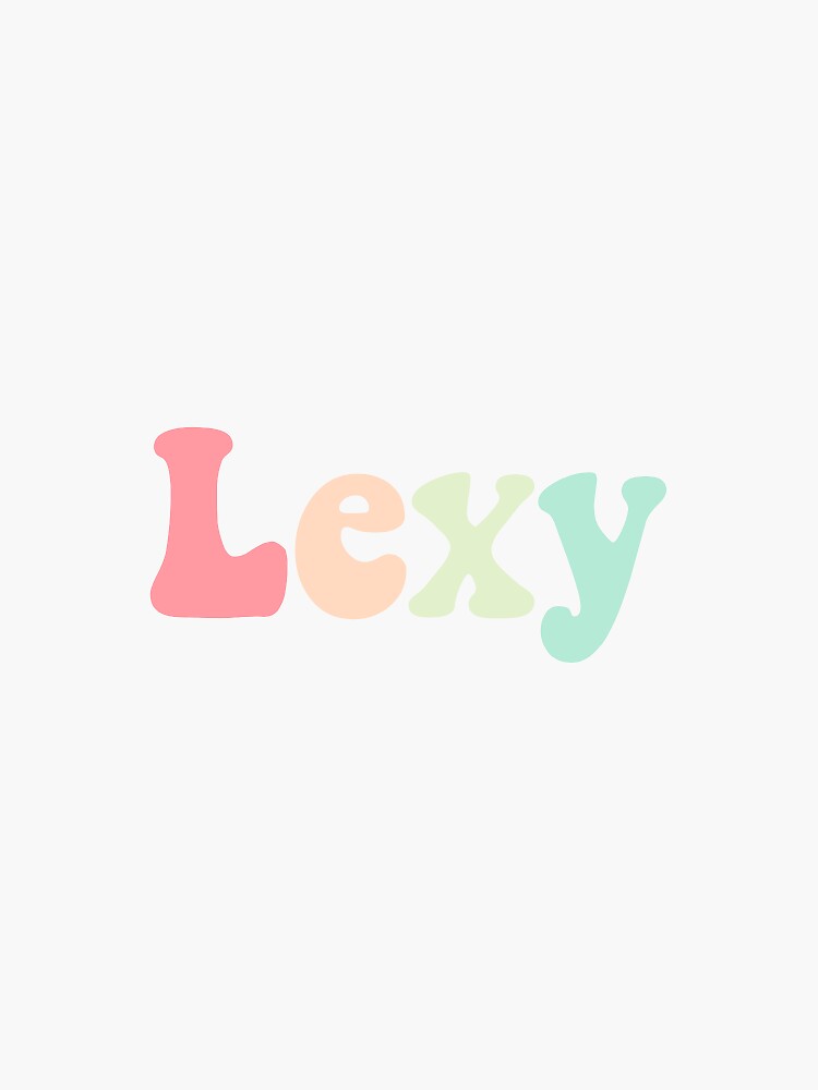 "Lexy in pastel rainbow " Sticker for Sale by sofdesign | Redbubble