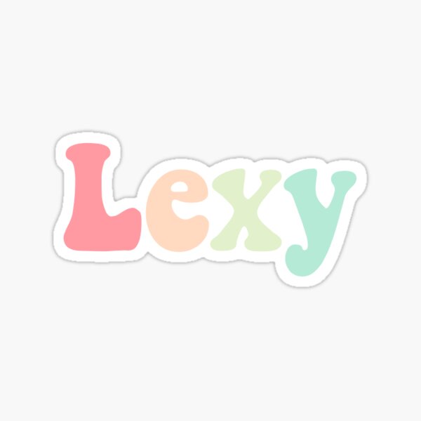 "Lexy in pastel rainbow " Sticker for Sale by sofdesign | Redbubble