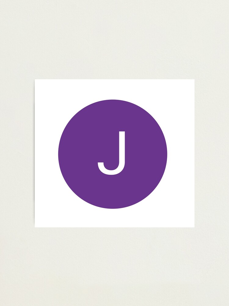 Lámina fotográfica for Sale con la obra «Letra J Imagen de perfil ...