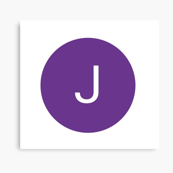 Lienzo «Letra J Imagen de perfil predeterminada de Google Tendencia ...