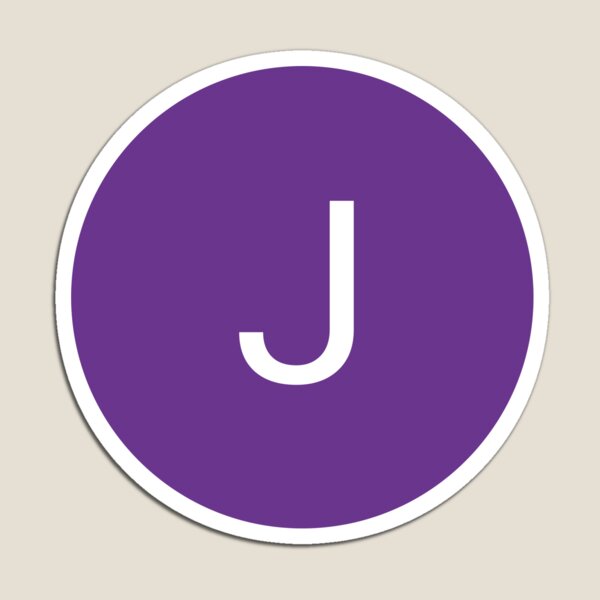 "Letter J Google Default Profile Picture Funny TikTok Trend" Magnet for ...