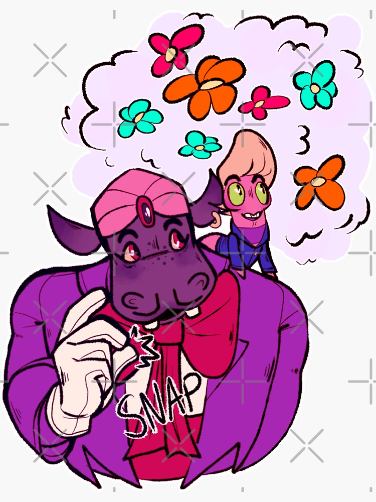 "ROTTMNT Hypno Potamus and Warren Stone" Sticker for Sale by ...