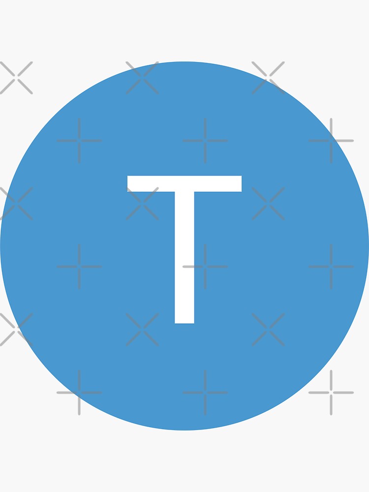 "Letter T Google Default Profile Picture Funny TikTok Trend" Sticker ...