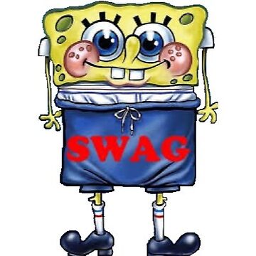 Spongebob Swag Notizen SpongeBob Gangster | Sticker