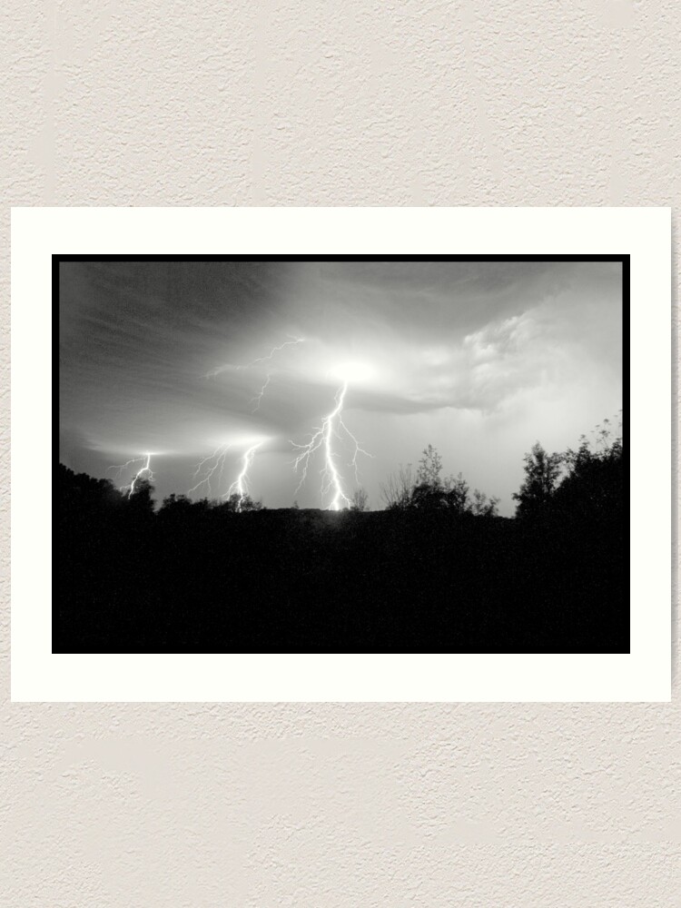 "Lightning Strike Photo Art Award Winning" Art Print for Sale by ...