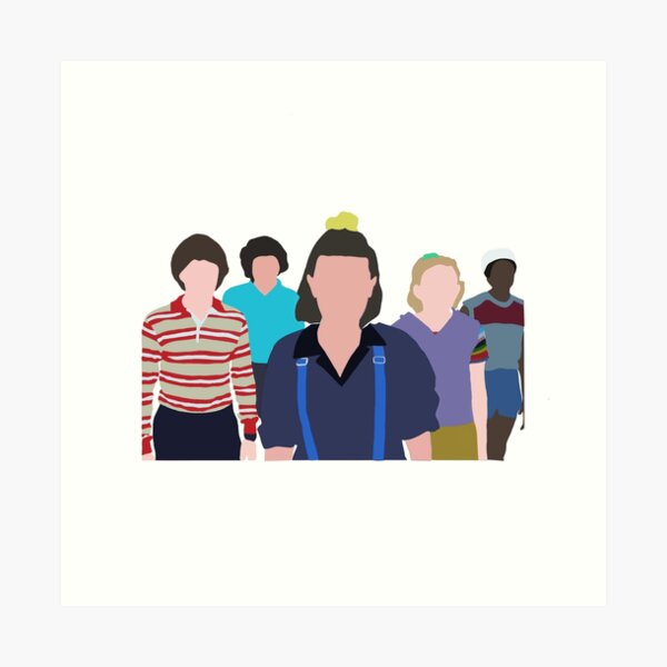 "stranger things crew" Art Print for Sale by BigAlPals | Redbubble