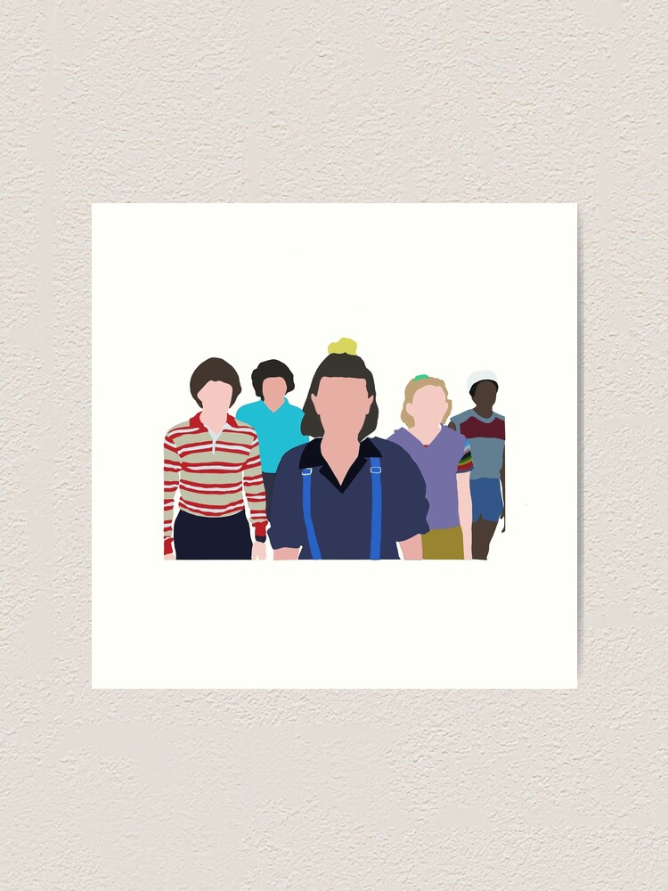 "stranger things crew" Art Print for Sale by BigAlPals | Redbubble