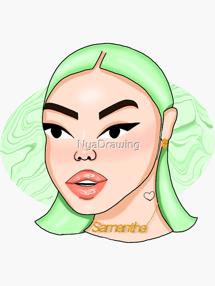 "Samantha" Sticker for Sale by NyaDrawing | Redbubble