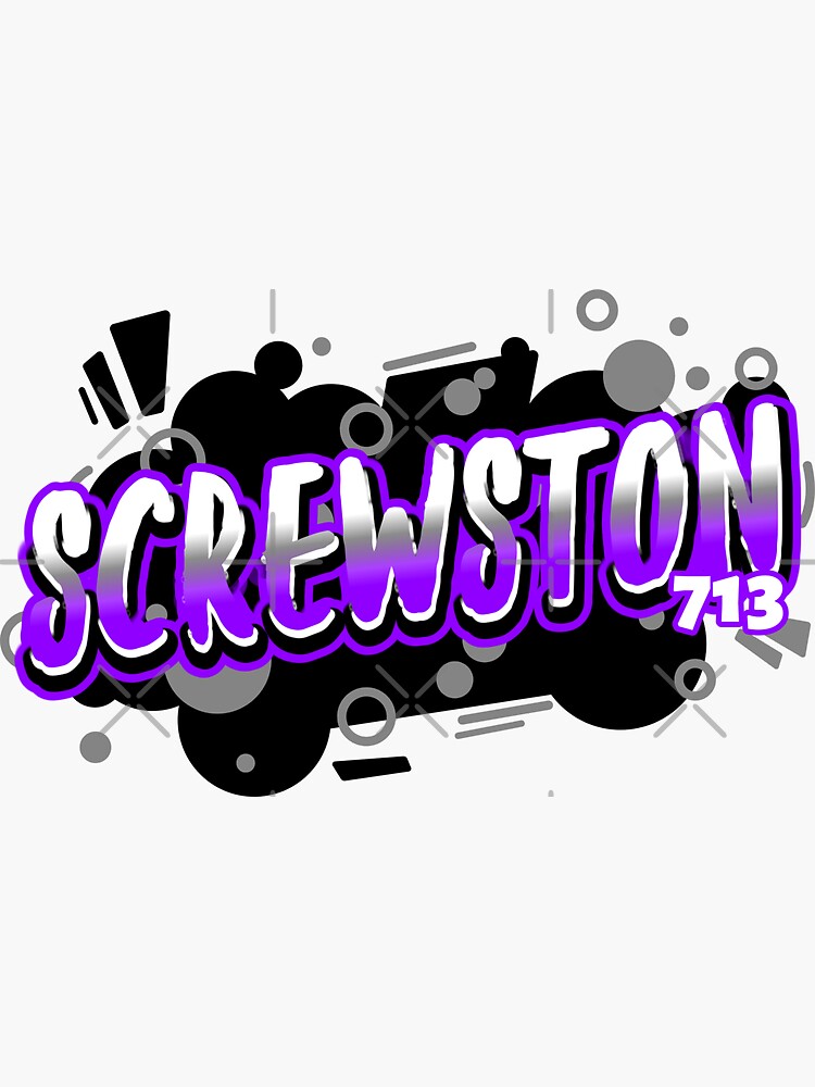 "SCREWSTON 713" Sticker for Sale by mademan3 | Redbubble