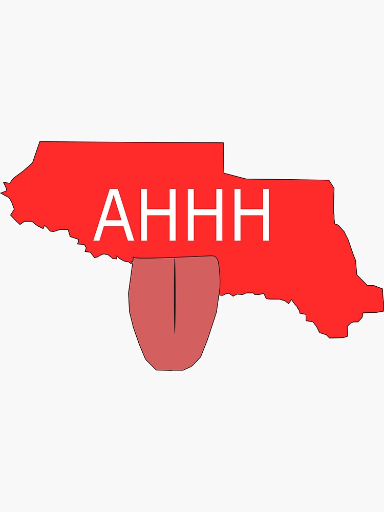 ""AHHHH"" Sticker for Sale by GeneDeLaGarza | Redbubble