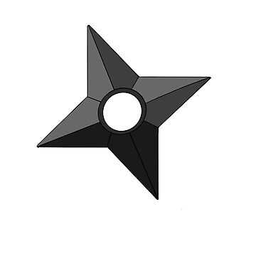 "shuriken" Sticker for Sale by majinjoni | Redbubble