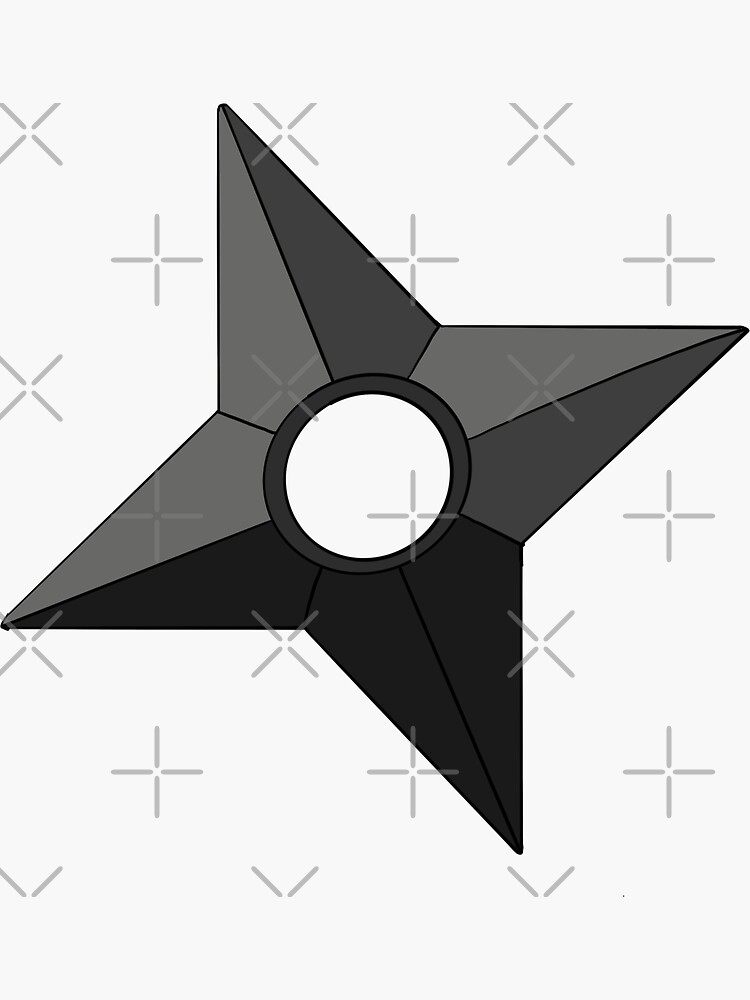 "shuriken" Sticker for Sale by majinjoni | Redbubble