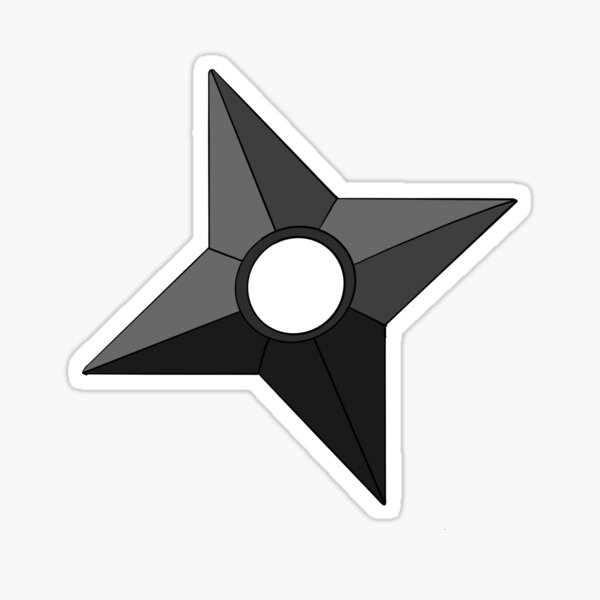 "shuriken" Sticker for Sale by majinjoni | Redbubble