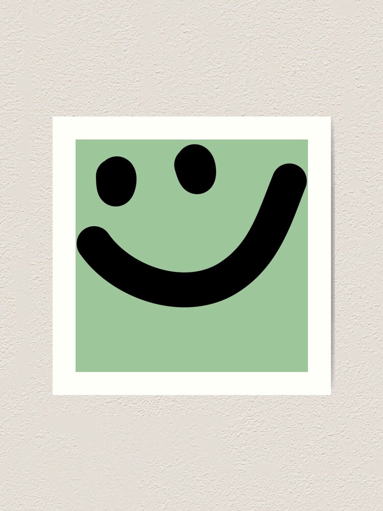 "mint green smiley face :)" Art Print for Sale by feckbrand | Redbubble