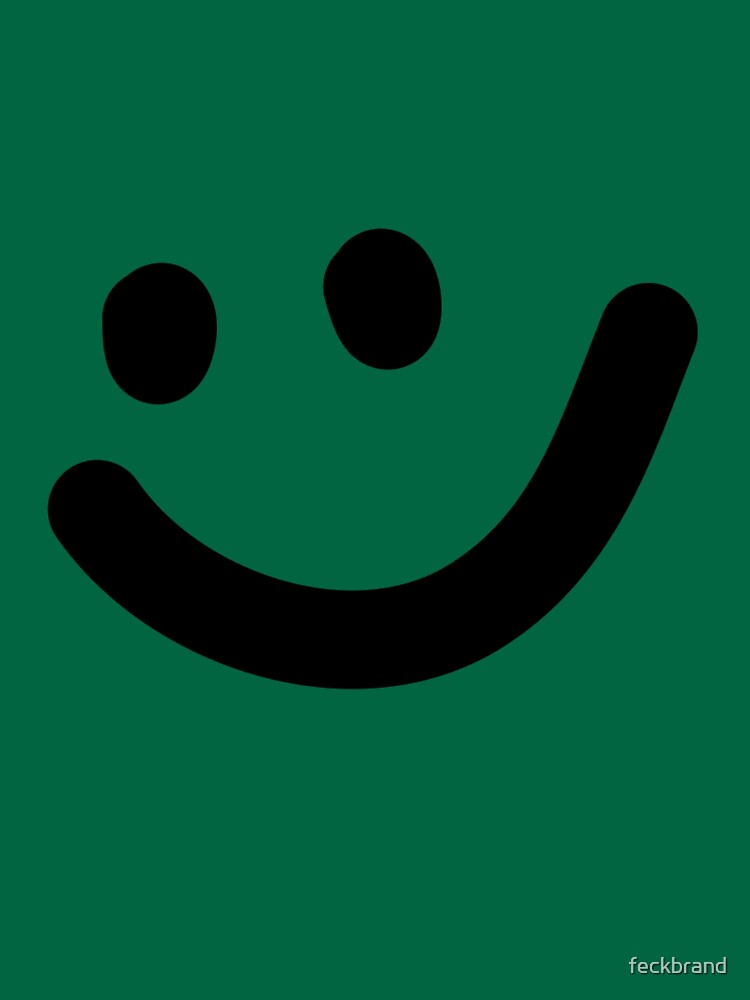 "mint green smiley face :)" T-shirt for Sale by feckbrand | Redbubble ...