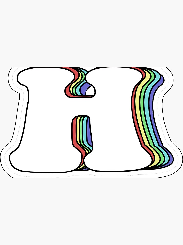 "H sticker" Sticker for Sale by shrekstickerz | Redbubble