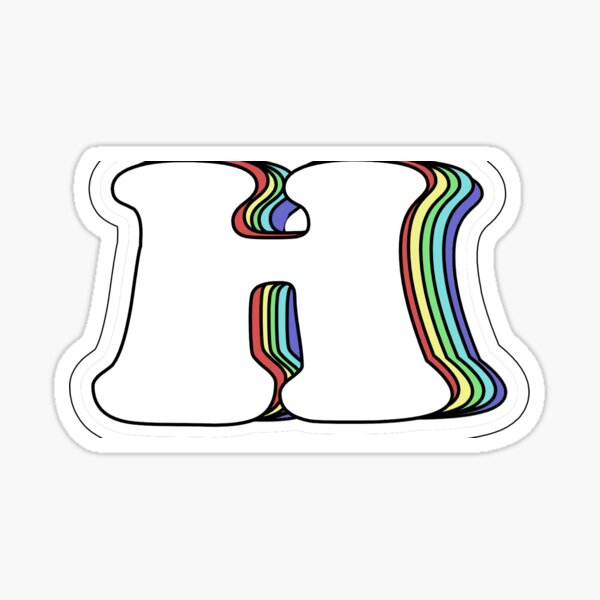 "H sticker" Sticker for Sale by shrekstickerz | Redbubble