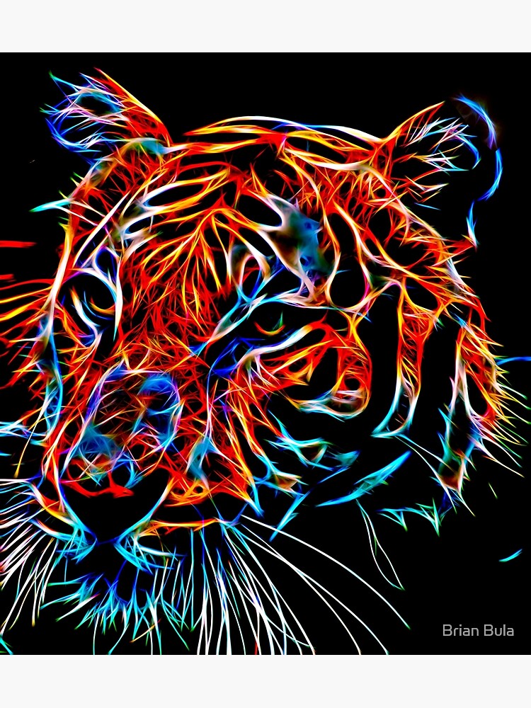 "Neon Tiger - Fantastically Colorful and Glowing King of the Jungle ...