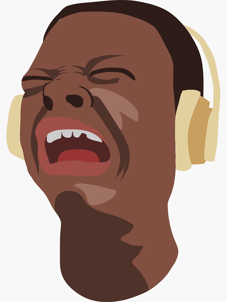 "Turn Up The Volume Meme" Sticker for Sale by KeenCreative | Redbubble