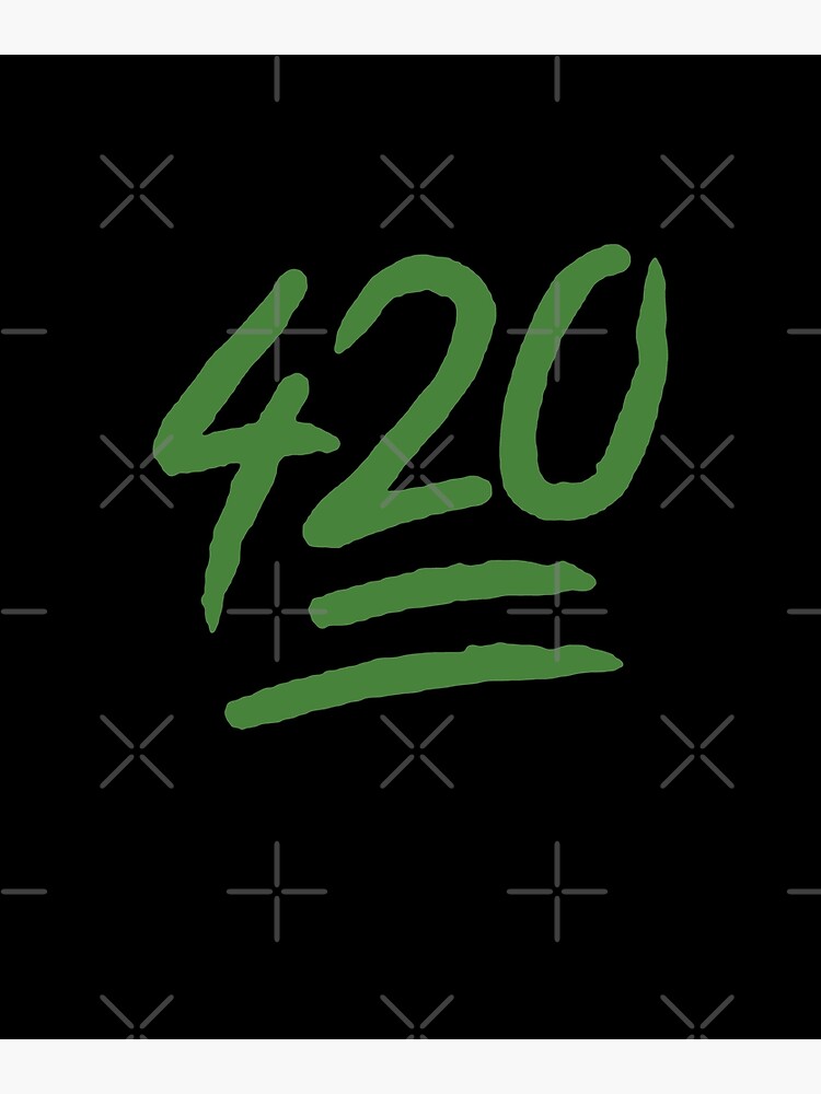 "420 Percent Emoji" Poster for Sale by ShifterDesign | Redbubble