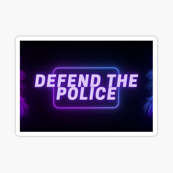 ""DEFEND THE POLICE" Patriotic Mask" Sticker by BasedAndOptical | Redbubble