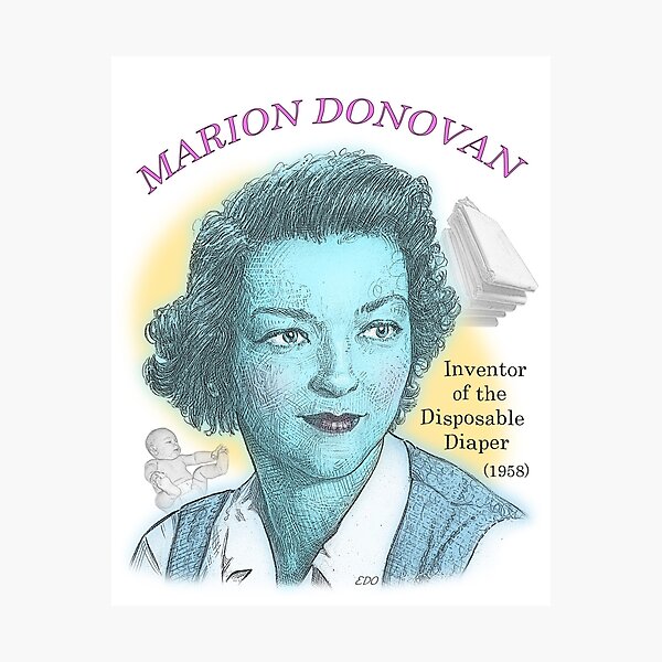 "Marion Donovan, Inventor of the Disposable Diaper" Photographic Print ...